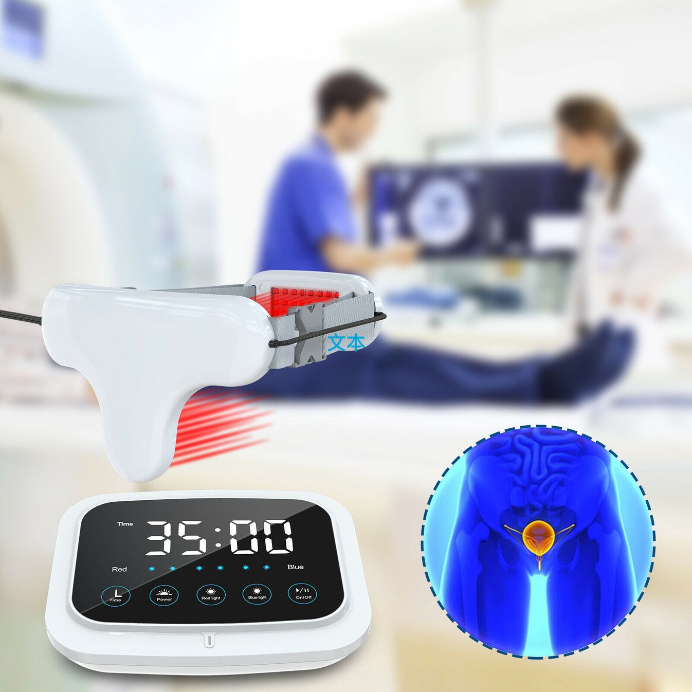 Male Red & Blue Light Therapy Machine for Prostate Treatment – Domer Laser