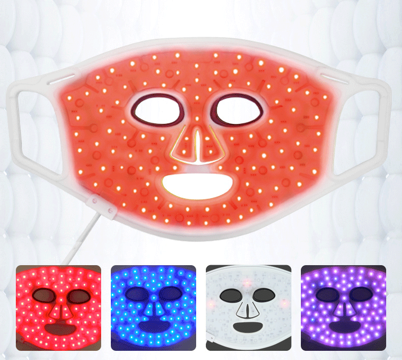Pro 4 Colors Flexible LED Face Mask - Domer Laser